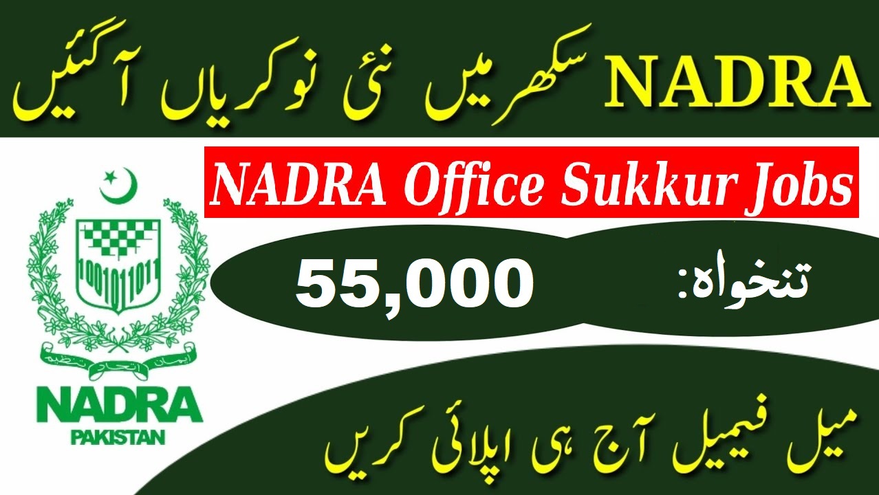 NADRA Sukkur Jobs 2025 NADRA Regional Office Sukkur
