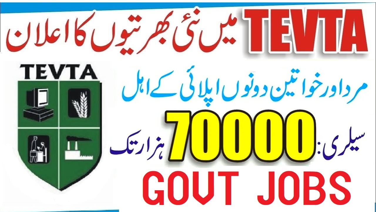 TEVTA Jobs 2026 Technical Education And Vocational Training Authority