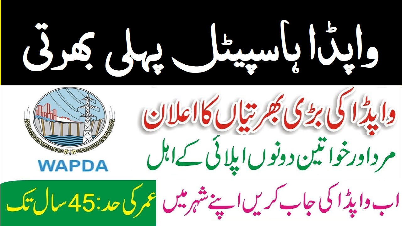 WAPDA Hospital Jobs 2025 WAPDA Career